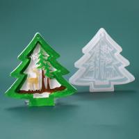 China DIY Crystal Dropper Mold For Christmas Tree, Reindeer Christmas Theme, Hanging Decoration Ornaments, Silicone Mold for sale