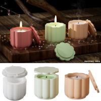 China DIY Crystal Dropping Glue Mirror Lace Storage Can Aromatherapy Gypsum Candle Cup Container Silicone Mold for sale