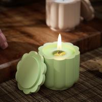 China DIY Crystal Dropping Glue Mirror Lace Storage Can Aromatherapy Gypsum Candle Cup Container Silicone Mold for sale