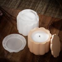 China DIY Crystal Dropping Glue Mirror Lace Storage Can Aromatherapy Gypsum Candle Cup Container Silicone Mold for sale