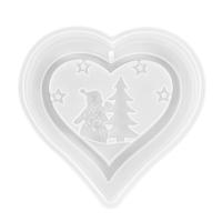 China DIY Crystal Dropping Glue Mold Christmas Tree Love Snowman Theme Hanging Decoration Ornament Silicone Mold for sale