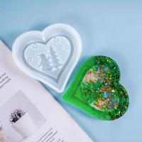 China DIY Crystal Dropping Glue Mold Christmas Tree Love Snowman Theme Hanging Decoration Ornament Silicone Mold for sale