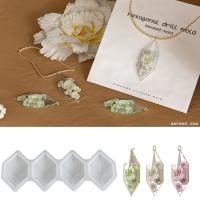China DIY Four Connected Hexagonal Diamond Gemstone Patch Pendant Earrings Pendant Mirror Drip Silicone Mold for sale