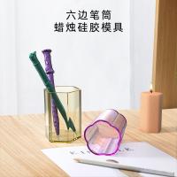 China DIY Crystal Dropper Resin Mold, Multiple Pen Holders, Candle Storage, Table, Silicone Mold for sale