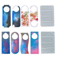 China Crystal Dropper Glue DIY Door Handle Hanging Mold Identification Prompt Door Number Do Not Disturb Door Hanging Silicone Mold for sale