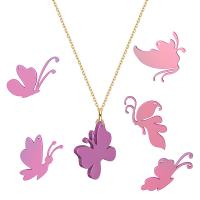 China Crystal Dropper DIY Resin Butterfly Pendant Mold Butterfly Necklace Hanging Wind Chime Brooch Silicone Mold for sale