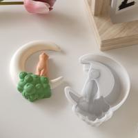 China Cross Border Bubble Cloud Moon Cat Ornament Silicone Mold DIY Aromatherapy Gypsum Starry Sky Cat Jewelry Dropping Mold for sale