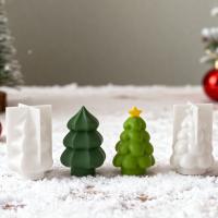China DIY Aromatherapy Gypsum Ice Cream Cream Christmas Tree Christmas Day Candle Decoration Silicone Mold for sale