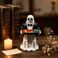 China Halloween Ghost Servant Tray Silicone Mold Aromatherapy Gypsum DIY Desktop Decoration Decoration Mold for sale