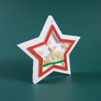 China DIY Crystal Dropping Gel Mold Star Deer Christmas Theme Hanging Decoration Pendant Silicone Mold for sale
