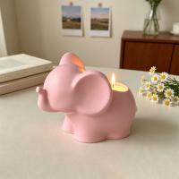 China 3D Cartoon Elephant Storage Jar Flowerpot Silicone Mold DIY Cement Gypsum Aromatherapy Ornament Mold for sale