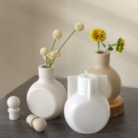 China DIY Resin Drip Glue Drift Bottle Vase Flower Ware Silicone Mold Aromatherapy Gypsum Candle Holder Ornament Grinder for sale