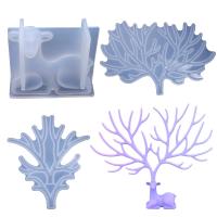 China DIY Crystal Dropper Resin Mold, Deer Horn Tree Branch Display Stand, Jewelry Display Table, Silicone Mold for sale
