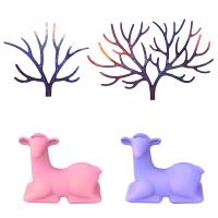 China DIY Crystal Dropper Resin Mold, Deer Horn Tree Branch Display Stand, Jewelry Display Table, Silicone Mold for sale