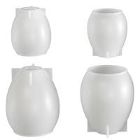 China Cross Border Easter Egg Candle Holder Silicone Mold DIY Aromatherapy Gypsum Egg Candle Base Mold for sale