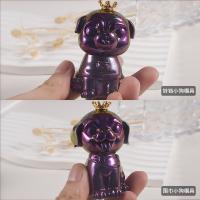 China Crystal Drip Glue 3D Dog Mold Cartoon Animal Mirror Laifu Golden Retriever Dog Gypsum Candle Silicone Mold for sale