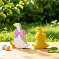 China DIY Cross-border New Large, Medium, And Small Bow White Goose Aroma Gypsum Candle Ornaments Silicone Molds for sale
