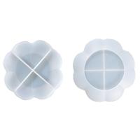 China DIY Crystal Dropper Plate Mold Petal Storage Plate Clover Fruit Plate Plate Silicone Mold for sale