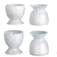 China DIY Aromatherapy Gypsum Deer Pattern Yarn Weaving Pattern Storage Jar Candle Cup Silicone Mold for sale