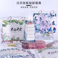 China DIY Crystal Dropper Mold Calendar Hanging Board 2022-2023 Notepad Album Silicone Mold Wholesale for sale