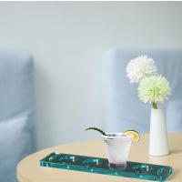 China DIY Crystal Drip Glue Red Wine Glass Tray Mold Glass Tray Pad Platform Silicone Mold In Stock for sale