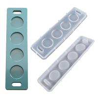China DIY Crystal Drip Glue Red Wine Glass Tray Mold Glass Tray Pad Platform Silicone Mold In Stock for sale