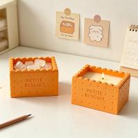 China Creative New Product Square Round Biscuit Storage Can Silicone Mold DIY Aromatherapy Candle Cup Pen Holder Gypsum Mold for sale