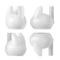 China Easter Rabbit Candlestick Decoration Silicone Mold DIY Aromatherapy Candle Base Rabbit Gypsum Mold for sale
