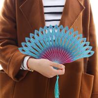 China Crystal Dropper Mold DIY Fan Mold Fan Bone Mold Jewelry Making Creative Feather Fan Mirror Silicone Mold for sale