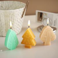 China Crystal Dropper Resin Mirror Three Connected Tree And Plant Display Table DIY Aromatherapy Candle Gypsum Decoration Silicone Mold for sale