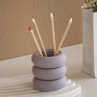 China Drip Resin Multifunctional Stackable Pen Holder Storage Box DIY Gypsum Candle Cup Silicone Mold for sale