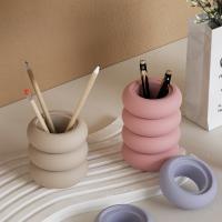 China Drip Resin Multifunctional Stackable Pen Holder Storage Box DIY Gypsum Candle Cup Silicone Mold for sale