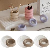 China Drip Resin Multifunctional Stackable Pen Holder Storage Box DIY Gypsum Candle Cup Silicone Mold for sale
