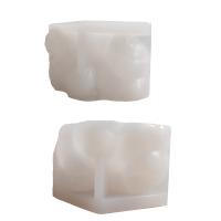 China Instagram-style 3D Squirrel Candle Stand Silicone Mold Aromatherapy Candle Storage Base Gypsum Mold for sale