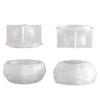 China Cross Border New Product Hot Silicone Mold DIY Round Fat Conch Storage Can Candle Cup Gypsum Mold for sale
