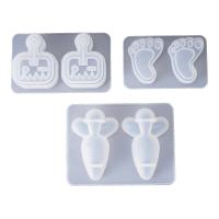 China DIY Crystal Dropper Mold Thermometer Footprints Carrot Creative Cute Ornament Silicone Mold for sale