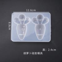China DIY Crystal Dropper Mold Thermometer Footprints Carrot Creative Cute Ornament Silicone Mold for sale