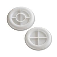 China DIY Glue Resin Gypsum Circular Arc Rose Tulip Relief Pattern Tray Plate Silicone Mold for sale