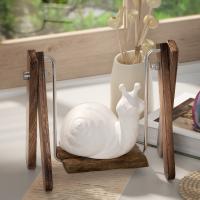 China Large Crystal Dropper Snail Ornament DIY Resin Gypsum Candle 3D Animal Silicone Mold for sale