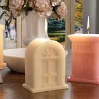 China Thickened House Aromatherapy Candle Soap Dropping Mold DIY European Gypsum Castle House Silicone Mold for sale
