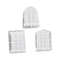 China Thickened House Aromatherapy Candle Soap Dropping Mold DIY European Gypsum Castle House Silicone Mold for sale
