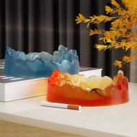 China DIY Dropper Ashtray Mold Mountain Ice Crystal Cluster Ashtray Storage Box Gypsum Cement Silicone Grinding for sale