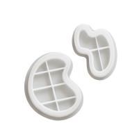 China DIY Resin Mirror Irregular Plate Silicone Mold Storage Plate Jewelry Gypsum Drip Mold for sale