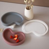 China DIY Resin Mirror Irregular Plate Silicone Mold Storage Plate Jewelry Gypsum Drip Mold for sale