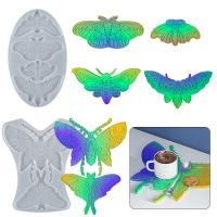 China DIY Crystal Dropper Mold Irregular Butterfly Shaped Coaster Placement Large Hanging Jewelry Silicone Mold for sale