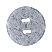 China DIY Crystal Dropper Mold MOM Mother Flower Wreath Hanging Decoration Coaster Silicone Mold Recommended By Amazon for sale