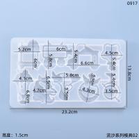 China DIY Crystal Drip Gel Flowing Sand Mold Unicorn Ice Cream Dessert Flow Sand Full Plate Silicone Mold for sale