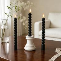 China Ins Wind String Round Bead Stripe Bar Candle Silicone Mold DIY Bar Candle Base Mold for sale
