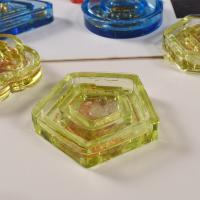China Crystal Dropper DIY Pentagram Flower Love Triangle Six Chain Quicksand Pendant Hanging Decoration Silicone Mold for sale
