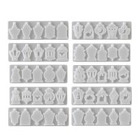 China Easter Multiple Pendant Earrings Dropping Rubber Mold DIY Aromatherapy Gypsum Jewelry Hanging Silicone Mold for sale